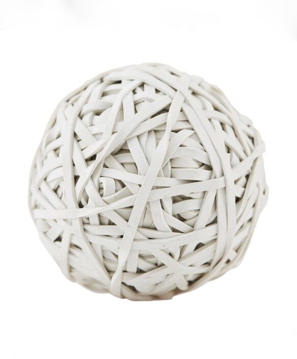 White rubber ball store